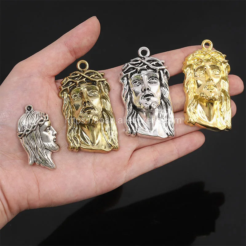 Religious-Gold-Plated-Thorns-Crown-Jesus-Pendant-Jewelry-Accessories ...