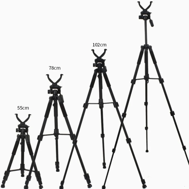 1.8M Tactical Hunting Tripod - Portable V-Yoke Stand, Adjustable Height ...