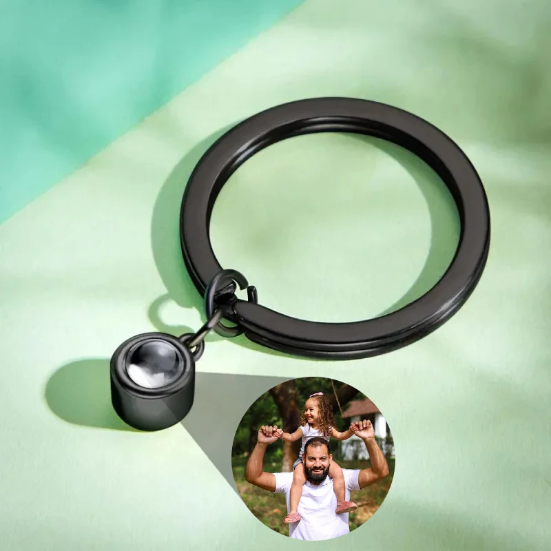 Custom-Photo-Projection-Keychain-Stainless-Steel-Circle-Projection ...