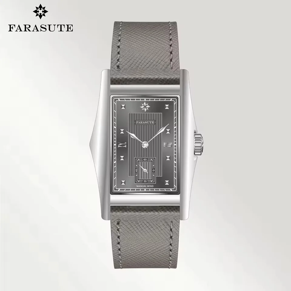 FARASUTE Men Automatic Watch 33mm Rectangle Mechanical Wristwatch ...