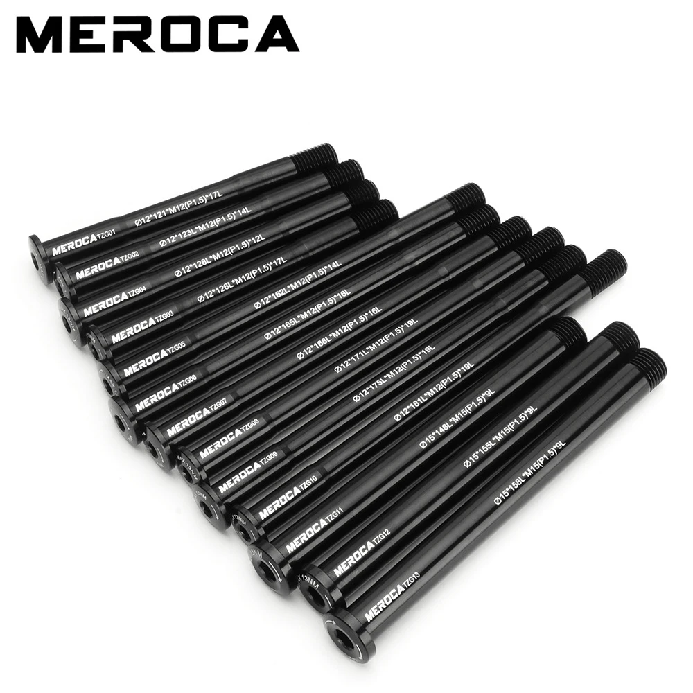 MEROCA MTB Road Bike Barrel Axle Bar 15/12mm*100/110/142/148mm open ...