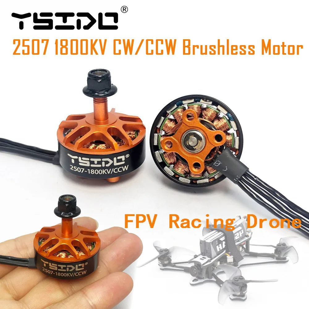 YSIDO-2507-1800KV-3-6S-Brushless-Motor-for-RC-GEPRC-5Inch-250-220-Drone ...