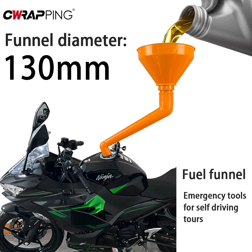 Refueling Funnel with Filter Motorcycle Refuel Gasoline Engine Oil ...
