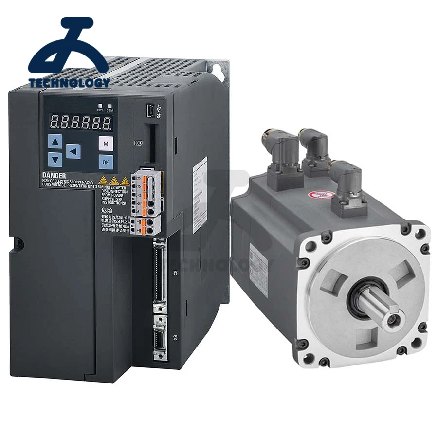 Original V90 servo Motor drive set 1KW 380V 4.77Nm High Inertia 1FL6062 ...