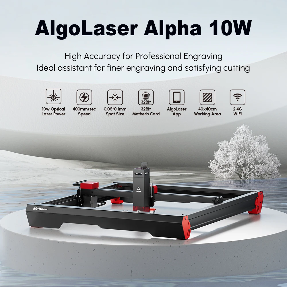 Algolaser-Alpha-10W-25000MM-MIN-Laser-Engraver-Cutter-CNC-Metal-Jewelry ...
