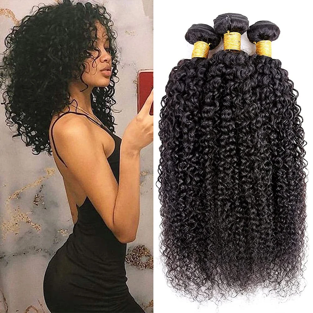 Original-Kinky-Curly-Human-Hair-Bundles-Extensions-Peruvian-Natural ...