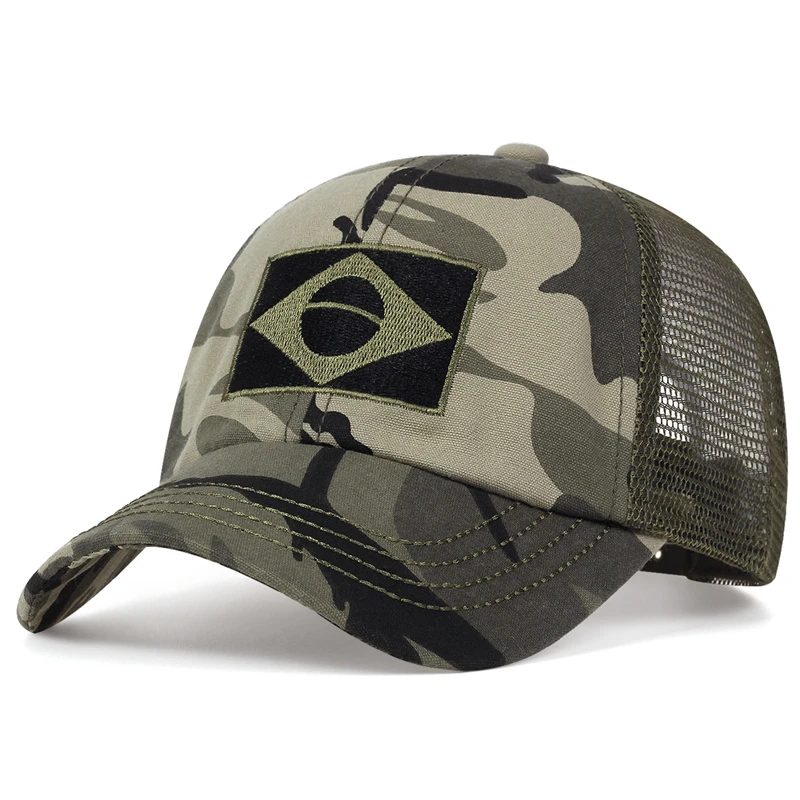 Brazilian Flag Camouflage Baseball Cap Fashion Jungle Combat Caps ...