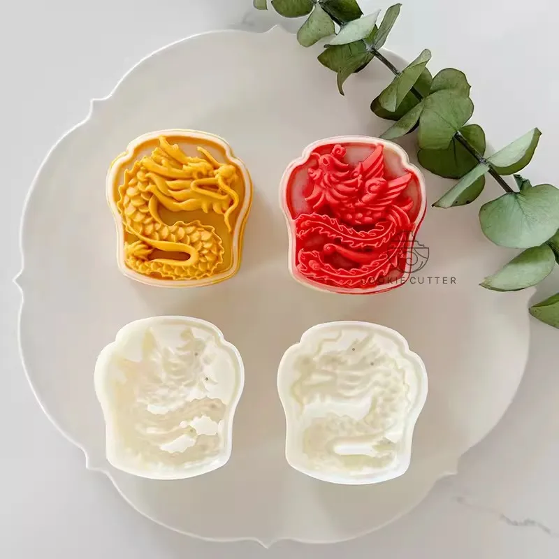2Pcs-Set-75g-Chinese-Dragon-Moon-Cake-Hand-Press-Mold-Phoenix-Cookie ...