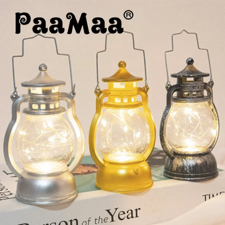 Lanterne-r-tro-sans-flamme-pour-table-bougeoirs-cr-atifs-lampe-k-ros-ne ...