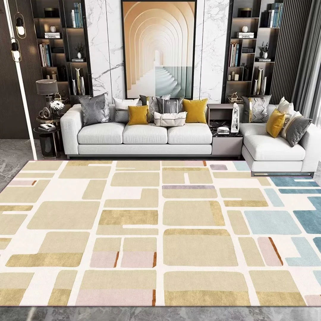 Simple Style Yellow Carpets Sleeping Bedroom160x230 Large Rugs For ...