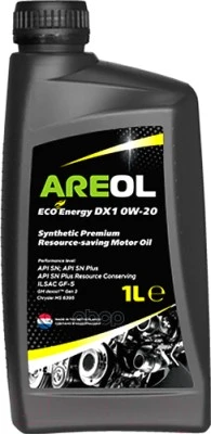 Areol areol eco energy DX1 0w20 (1L) _ engine oil! Syntapi SP RC, ILSAC ...