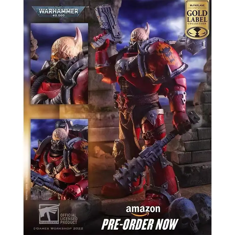 Original-Mcfarlane-Warhammer-4000-Chaos-Warriors-GOLD-LABEL-16Cm-In ...