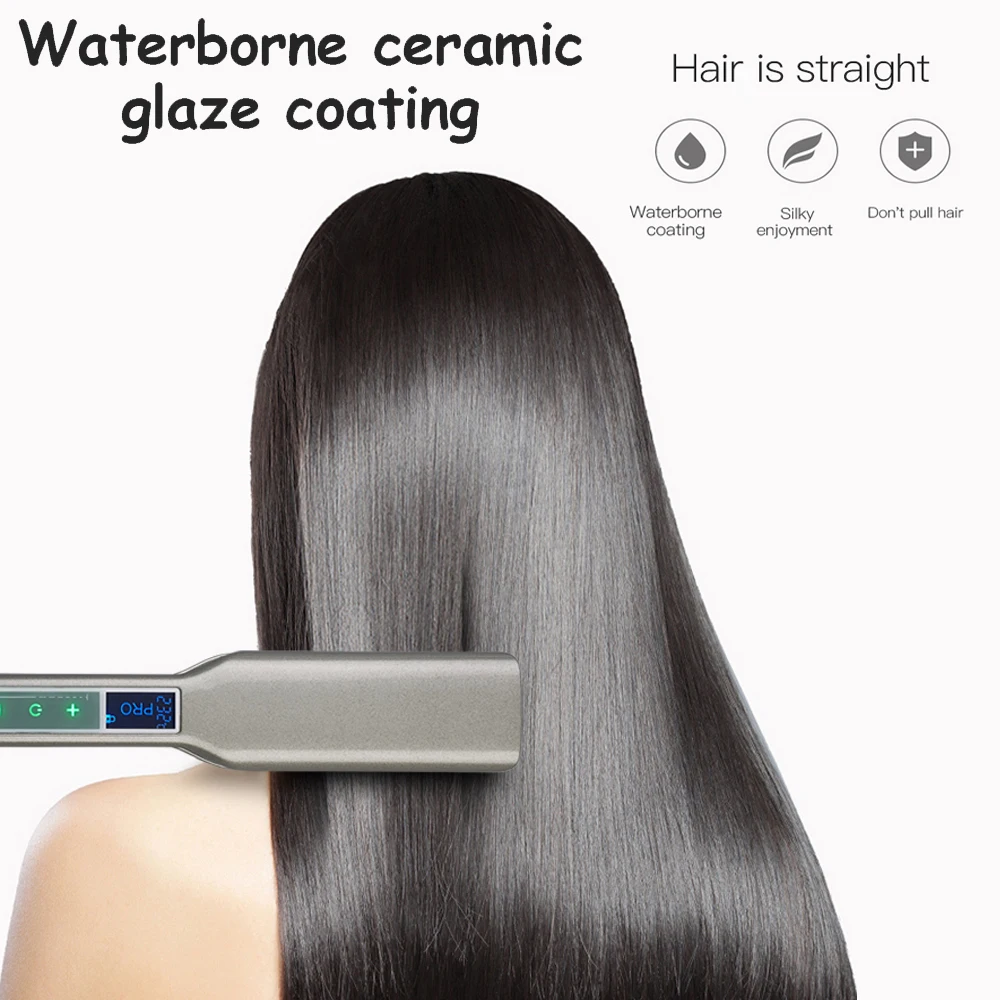 Plaque de 1 pouce Lisseur de cheveux, écran tactile intelligent LCD ...