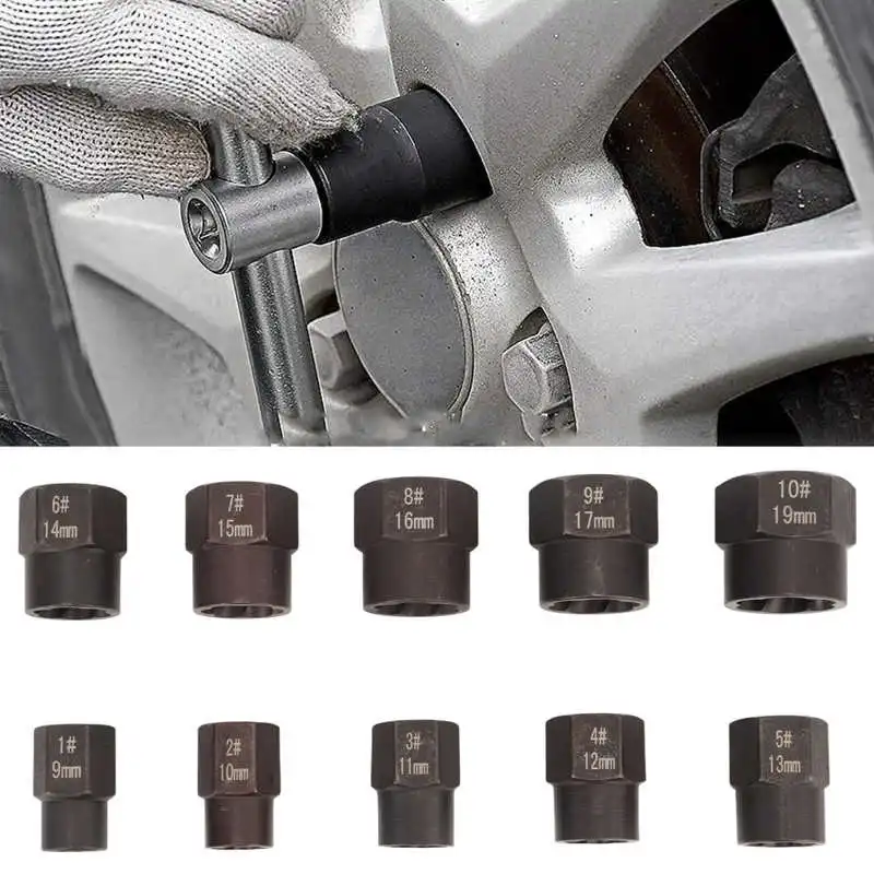 10PCS-Set-Star-Nut-Remover-3-8in-Opening-Damaged-Bolts-Screws-Nuts ...