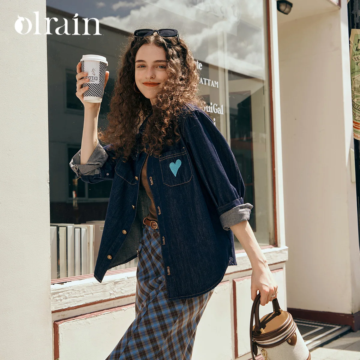 OLrain Woman Denim Shirts Autumn 2026 New Vintage Shirt Jacket Pure ...