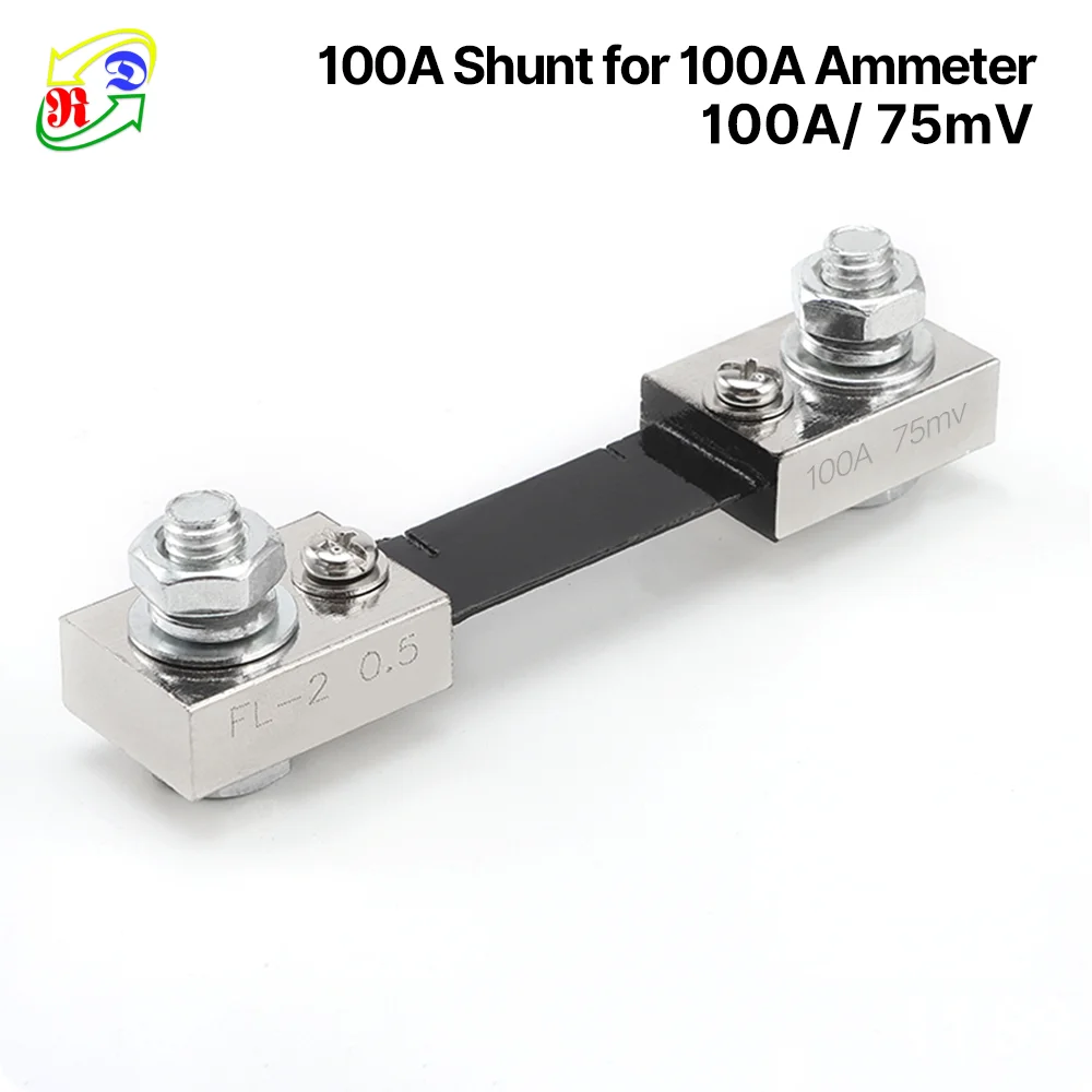 RD-FL2-Shunt-Resistor-for-DC-100A-75mV-Current-Meter-Digital-Ammeter ...