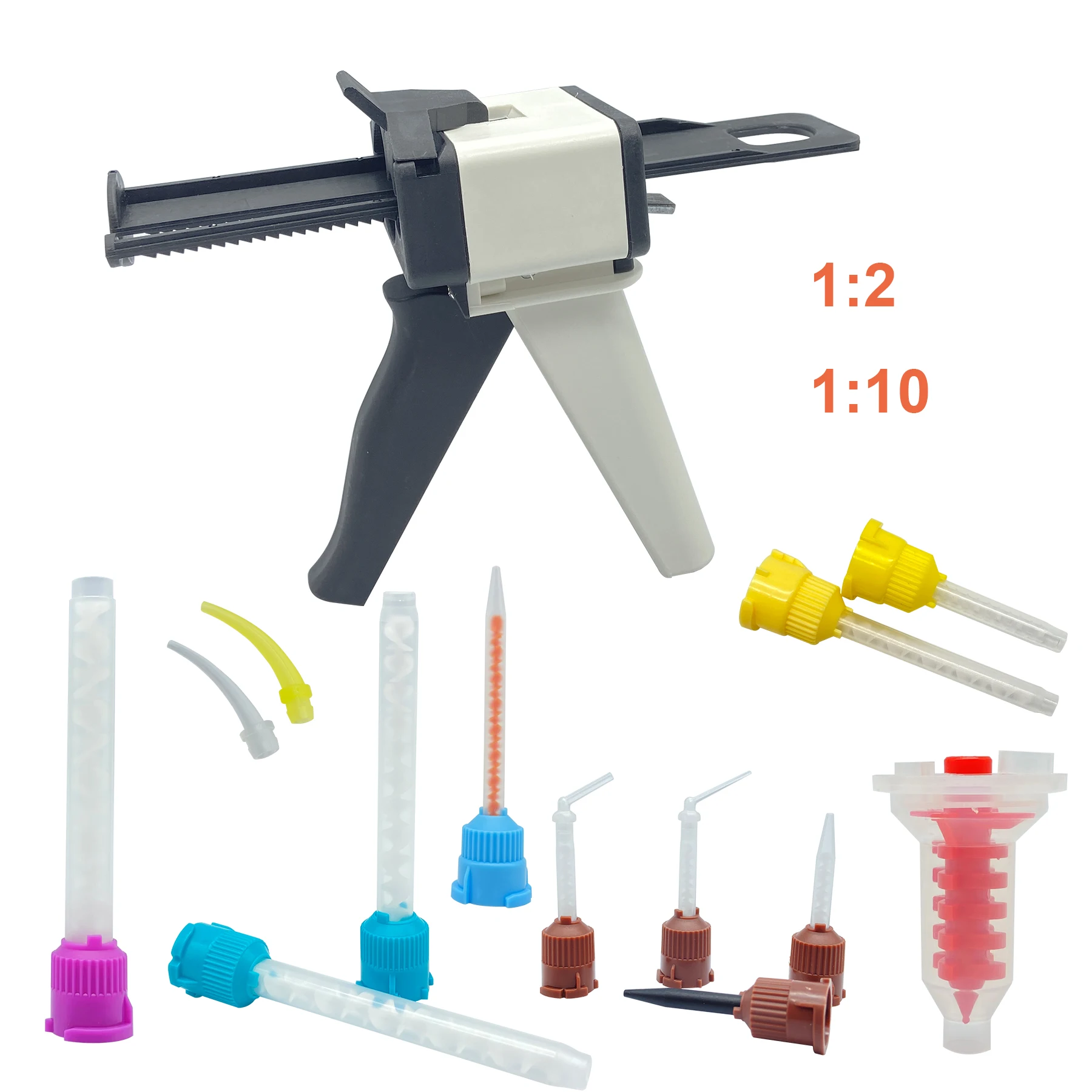 50pcs/Bag Dental Mixing Tips Impression Materials Lab Denture ...