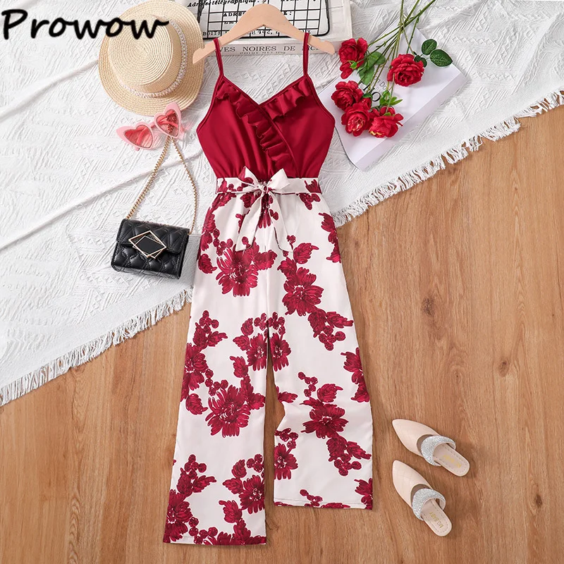 Prowow-Summer-Teenage-Girl-Romper-Jumpsuit-For-Kids-2024-Spaghetti ...