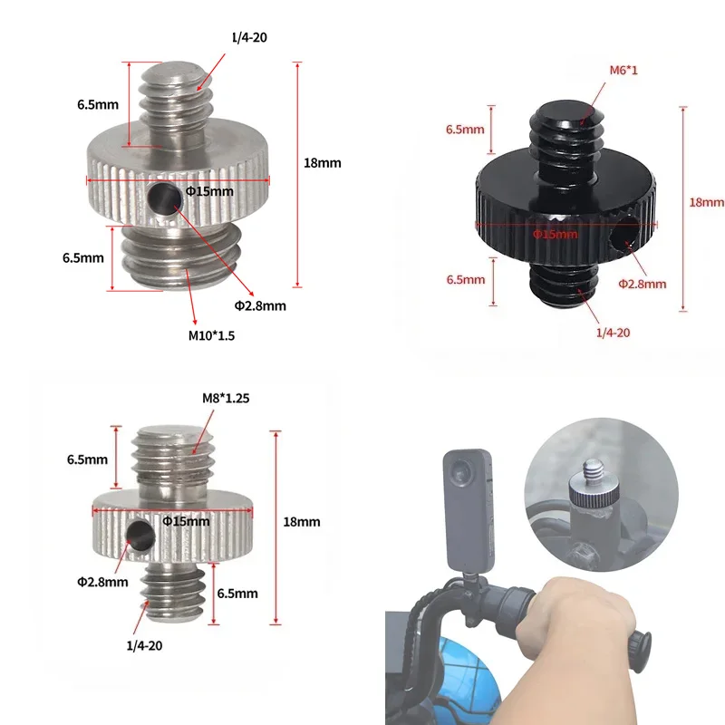 1-4-to-M5-M6-M8-M10-Camera-Conversion-Screw-Adapter-Male-to-Male-Screw ...