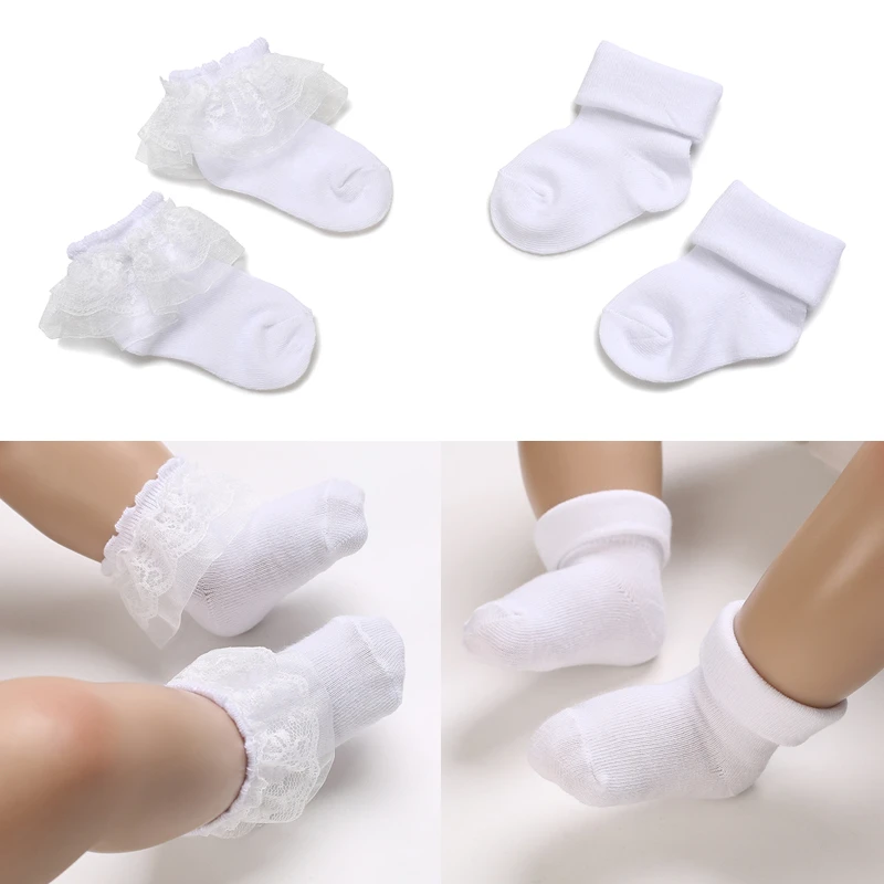 4-Pairs-Baby-Girl-Boy-White-Socks-0-1-year-Cotton-Baby-Four-season ...