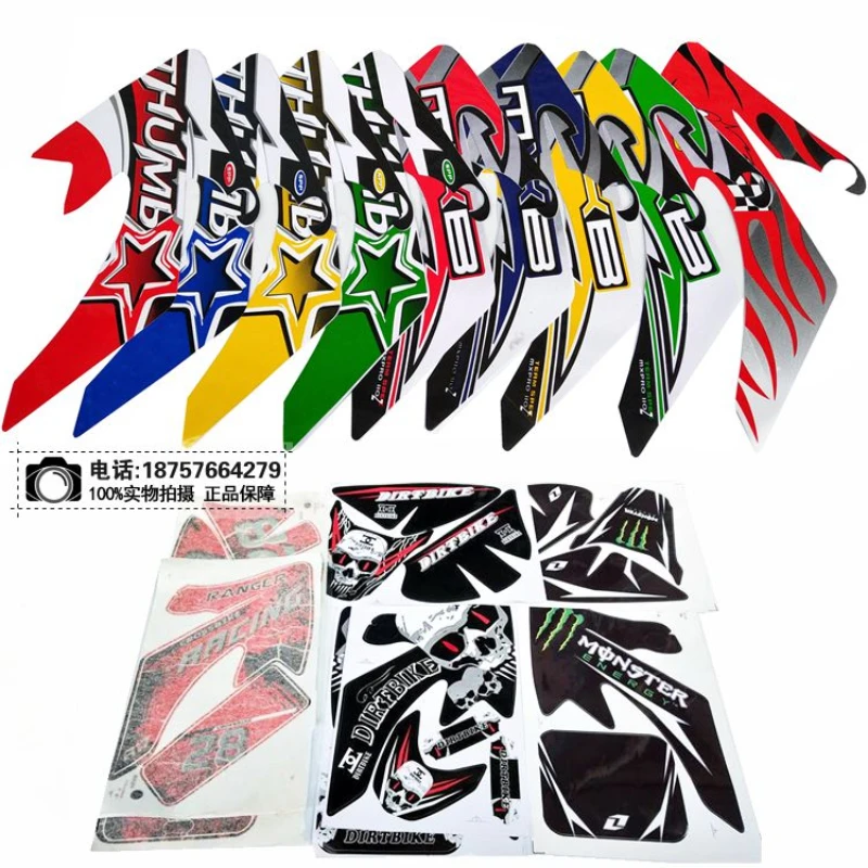 GRAPHICS & BACKGROUND DECAL sticker Kits for CRF50 Lifan SSR110 Apollo ...