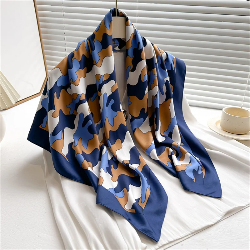 2024-New-Fashion-Luxury-Brand-Cloud-Print-Silk-Scarf-90cm-Twill-Ladies ...