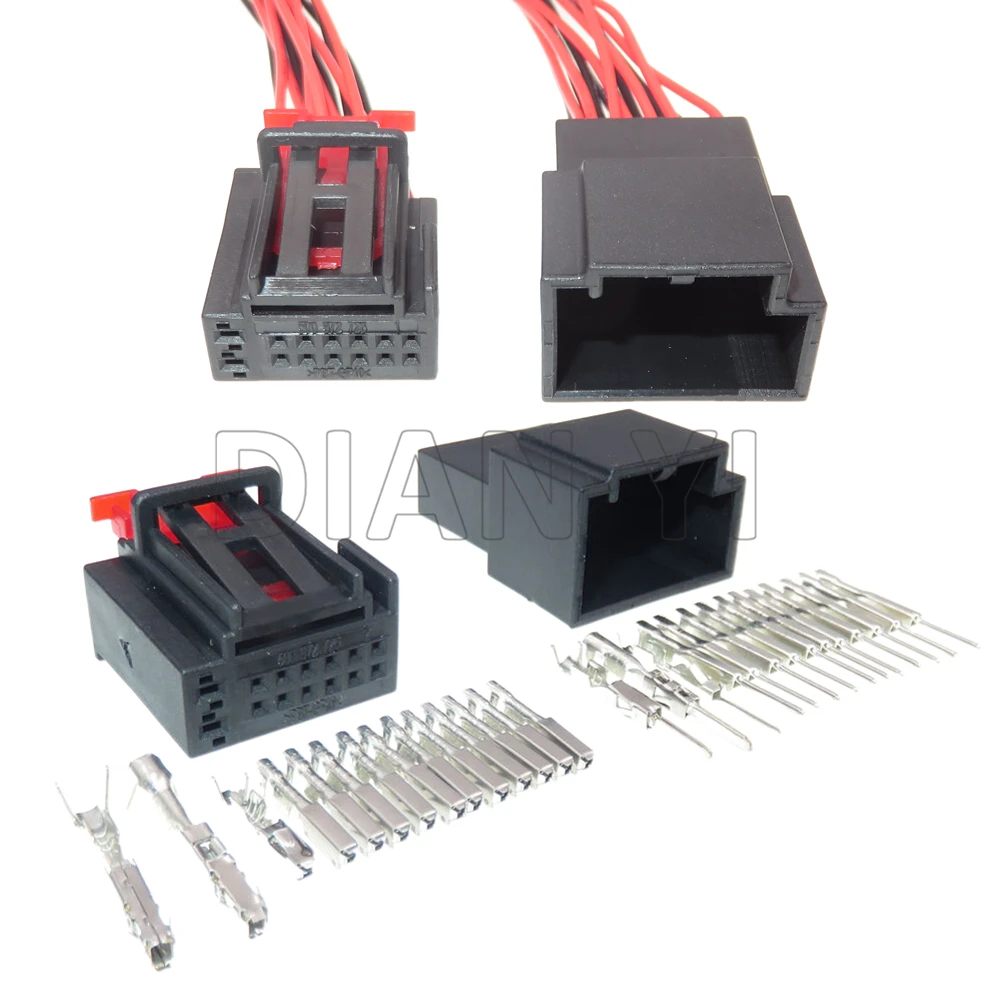 1-Set-14-Way-Auto-Wire-Harness-Socket-With-Terminal-500972726-5Q0972726 ...