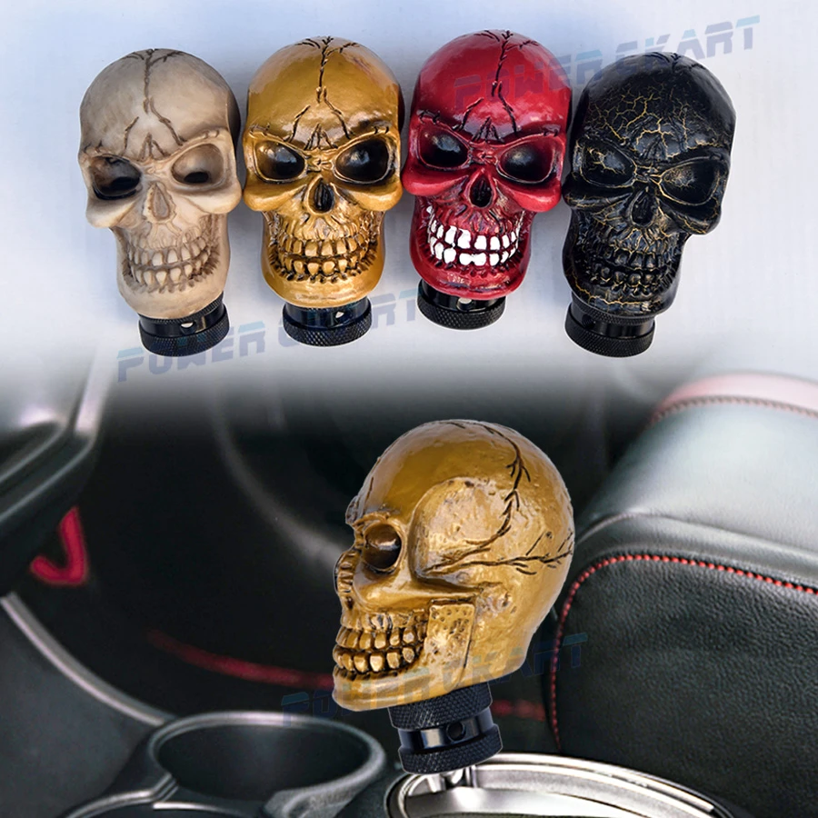 Automatic Gear Shift Knob Skull Personalized Modification Sport Lever ...