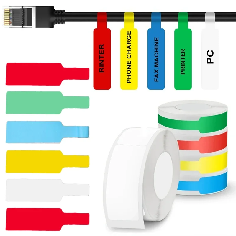 Waterproof-Scratch-Resistant-Cable-Thermal-Label-Stickers-For-Internet ...
