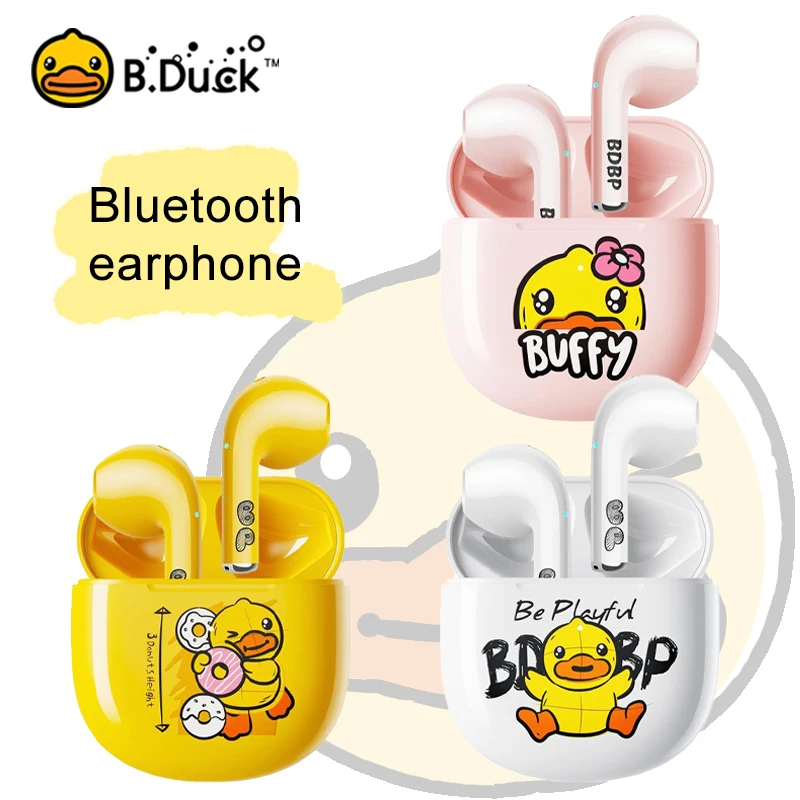 B-DUCK-Wireless-Earphones-Bluetooth-Headphones-In-Ear-Noise-Cancell ...