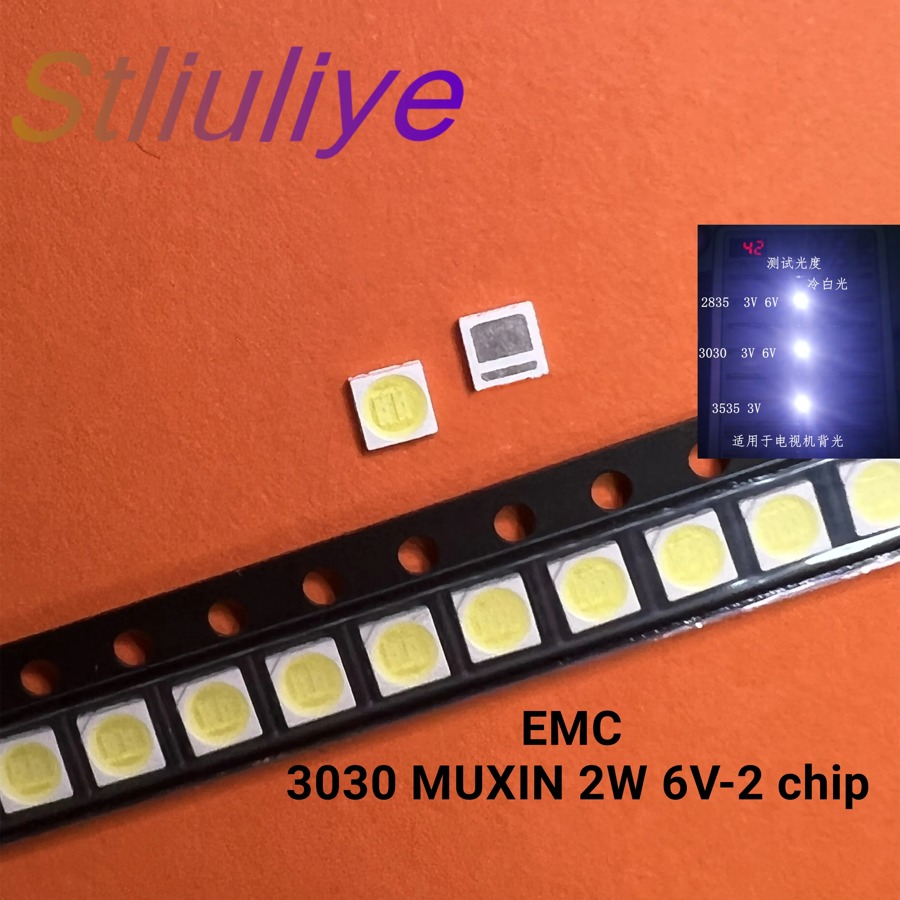50PCS-lot-MUXIN-Original-LED-3030-2W-2Chip-6V-EMC-light-emitting-Light ...