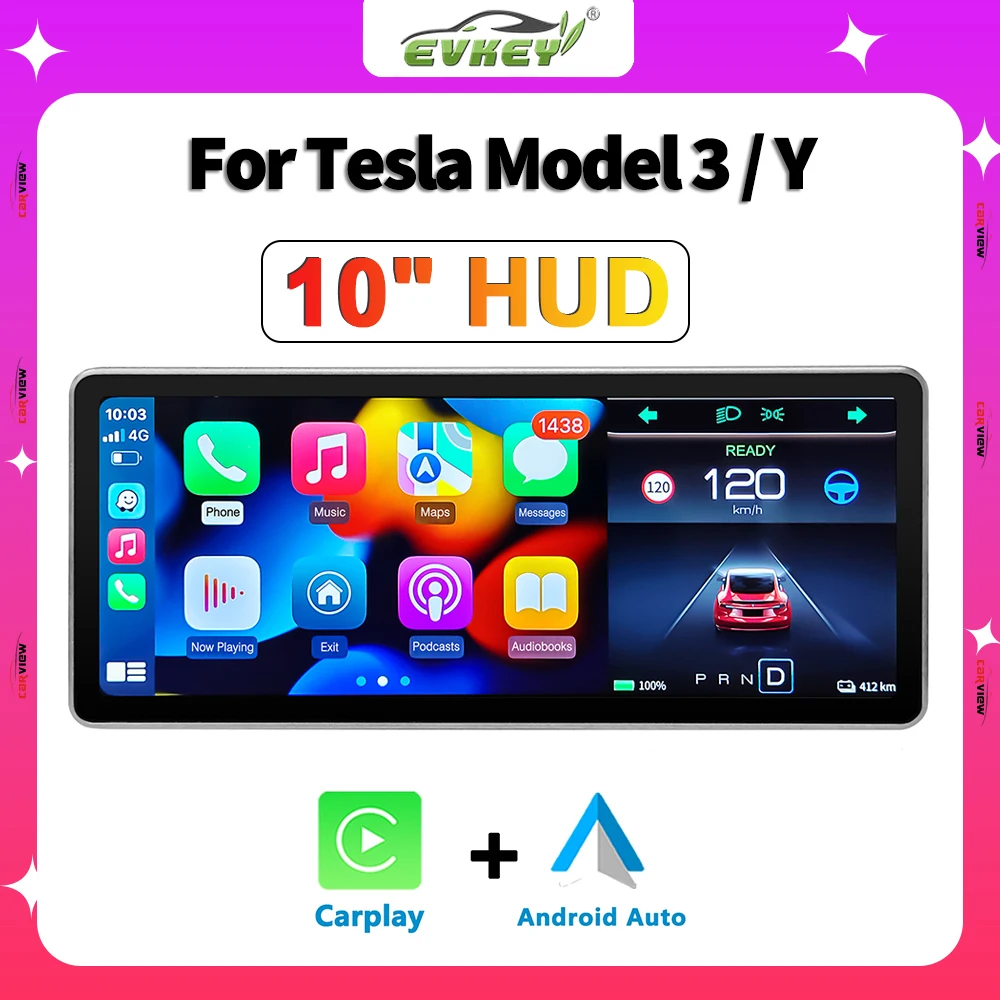 CARVIEW-Linux-9-0inch-For-Tesla-Heads-Up-Display-Model-3-Y-Digital ...