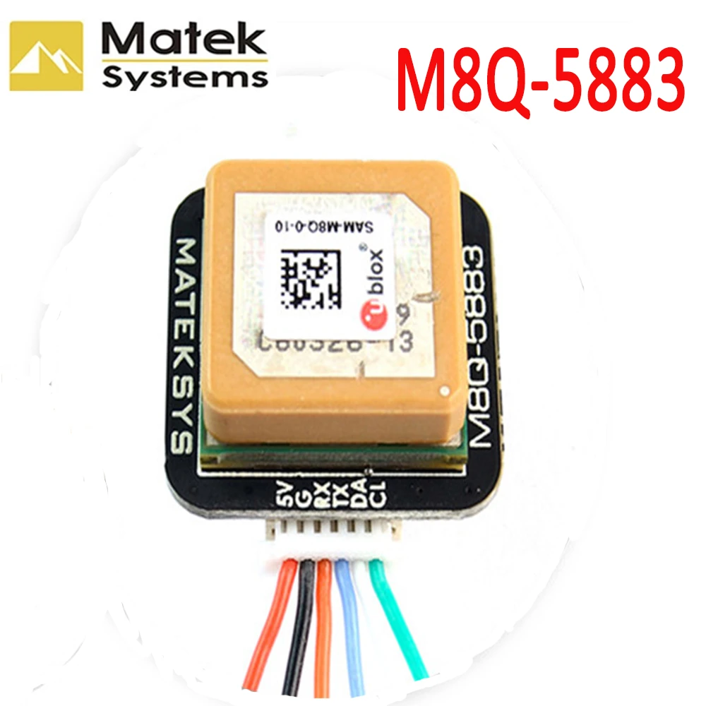 Matek Systems M8q-5883 Sam-m8q Gps & Qmc5883l Compass Module For Rc ...