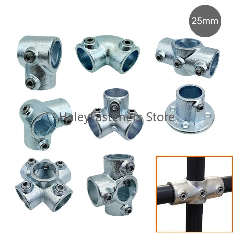 Super-strong-bearing-cast-iron-pipe-connector-for-25mm-tube-pipe ...