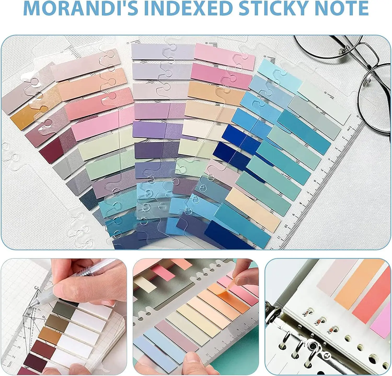Colorido-Sticky-Index-Tabs-Memoranda-Notebook-Page-Markers-Classificar ...