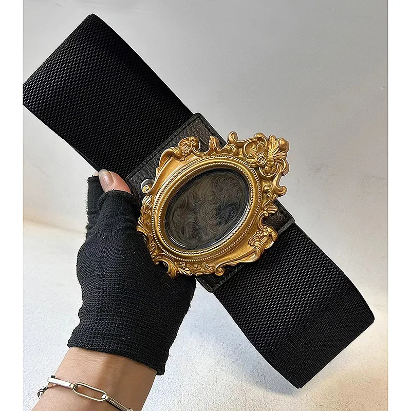 Retro-Barock-Court-Style-Lederg-rtel-bertriebene-Pers-nlichkeit-Harz ...