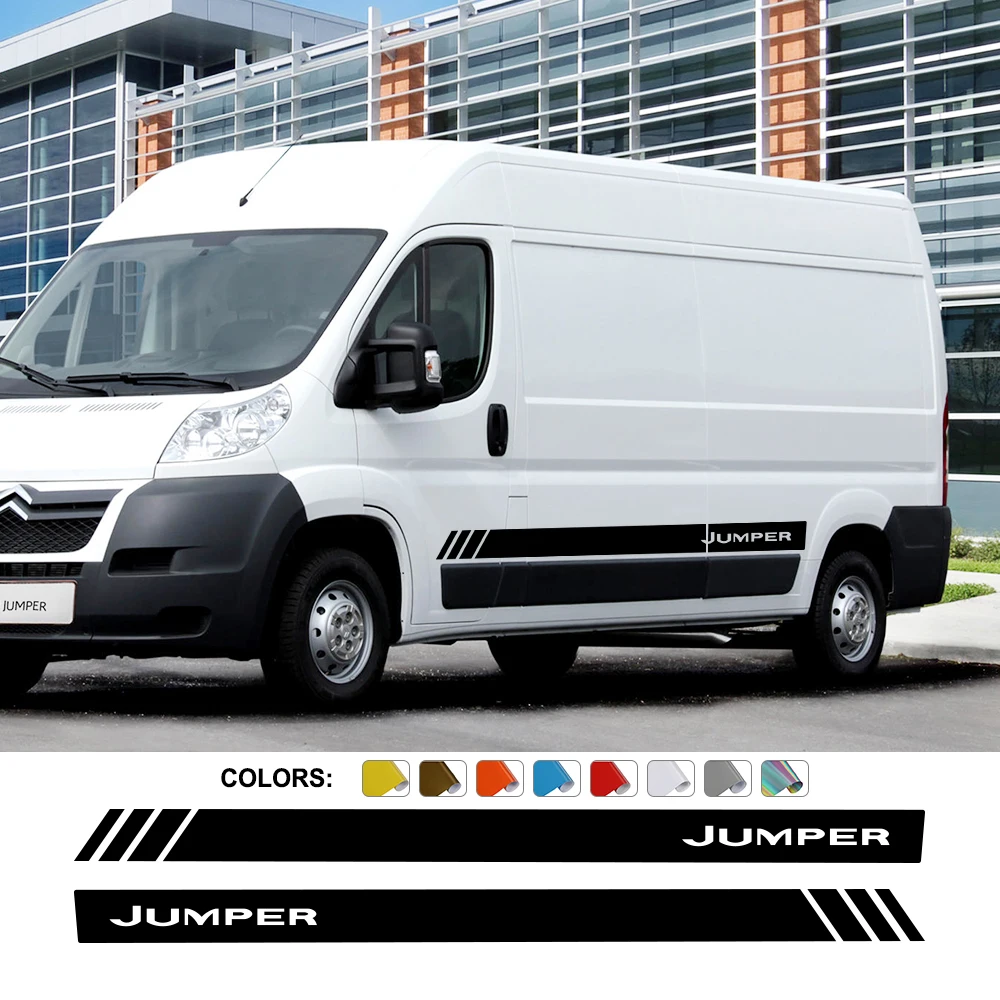 Van Door Side Skirt Stickers For Citroen Jumper HDI Camper Car Graphics ...