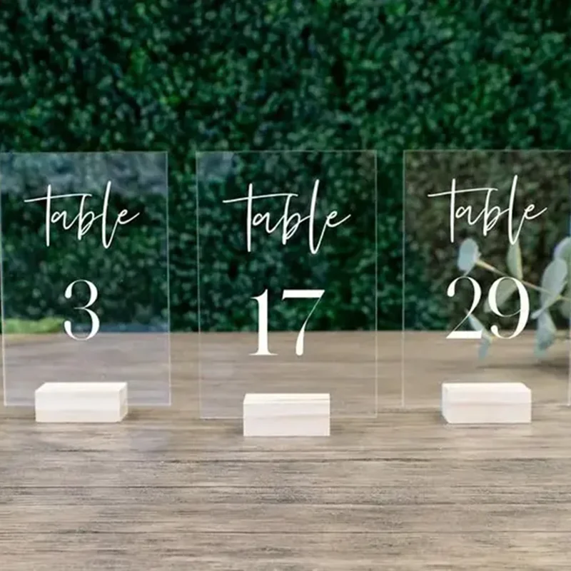 Wedding-Table-Numbers-With-Holders-Clear-Acrylic-Calligraphy-Wedding ...