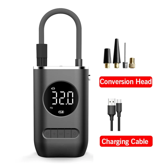 Electric Inflator Pump Portable Mini Wireless Smart Digital Air ...