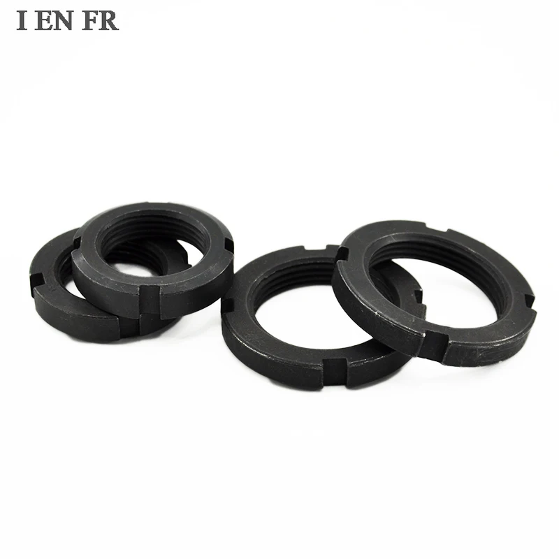 1/2PCS Round Nut Slotted Nut Four Slot Nut Retaining M10 M12 M14 M16 ...