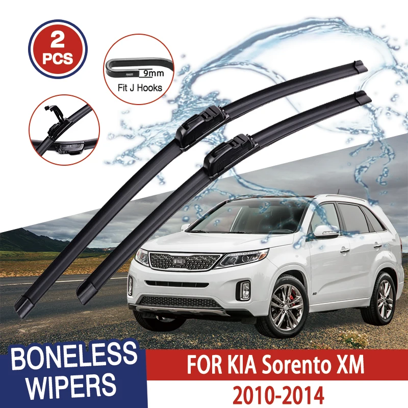 For-KIA-Sorento-XM-2010-2014-Car-Front-Wiper-U-type-Soft-Rubber ...