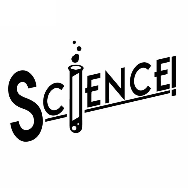 Science Word Black And White
