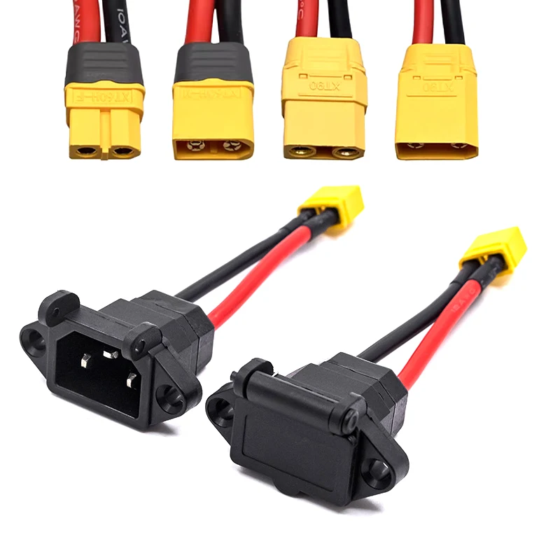 XT60-XT90-to-C14-3pin-Male-Female-Power-Socket-XT60-XT90-Battery-Car ...