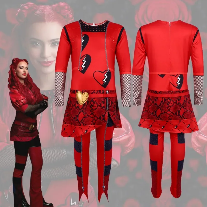Descendants-4-Jumpsuit-Woman-Halloween-Cosplay-Costumes-School-Stage ...