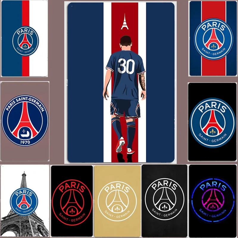 PSG-Affiche-en-m-tal-de-ferme-noire-personnalis-e-affiche-de-garage-d ...