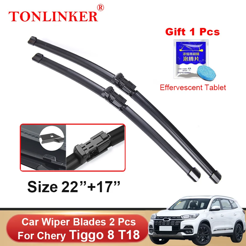 TONLINKER Car Wiper Blades For Chery Tiggo 8 T18 2020 2021 2022 2023 ...