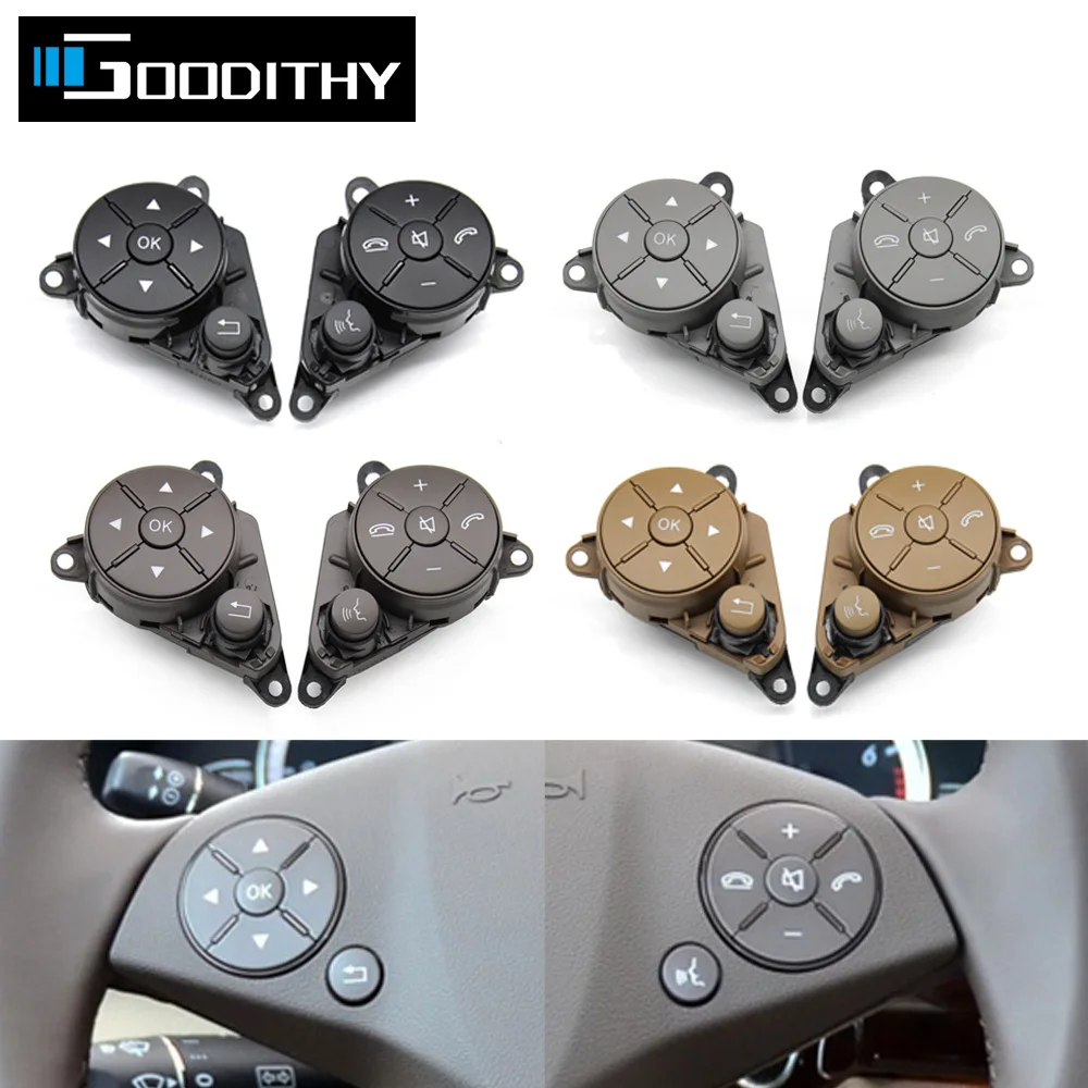 Car-Interior-Multi-Function-Steering-Wheel-Switch-Control-Button-Trim ...