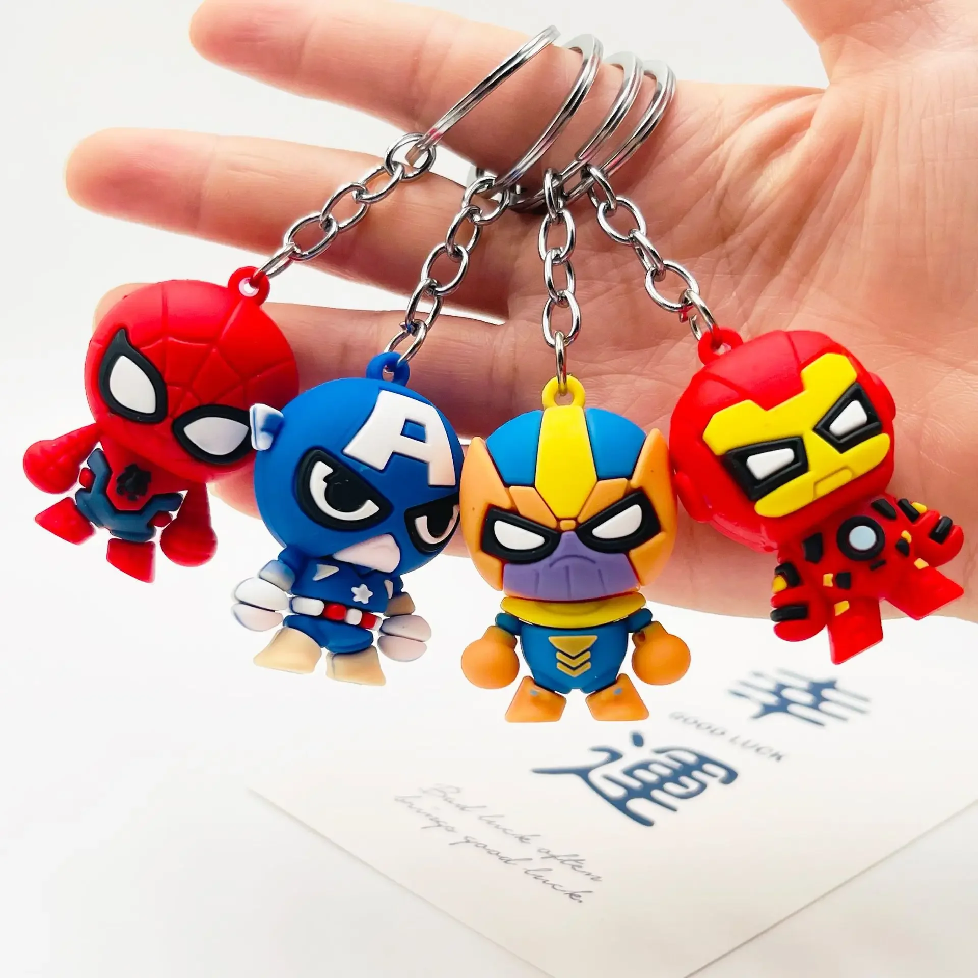 Cartoon-The-Avengers-Series-Key-Chain-Iron-Man-Batman-Free-Shipping ...