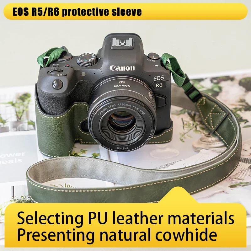 for-Canon-R5-Camera-Protective-Cover-R6-Mirrorless-Camera-PU-Camera-Bag ...