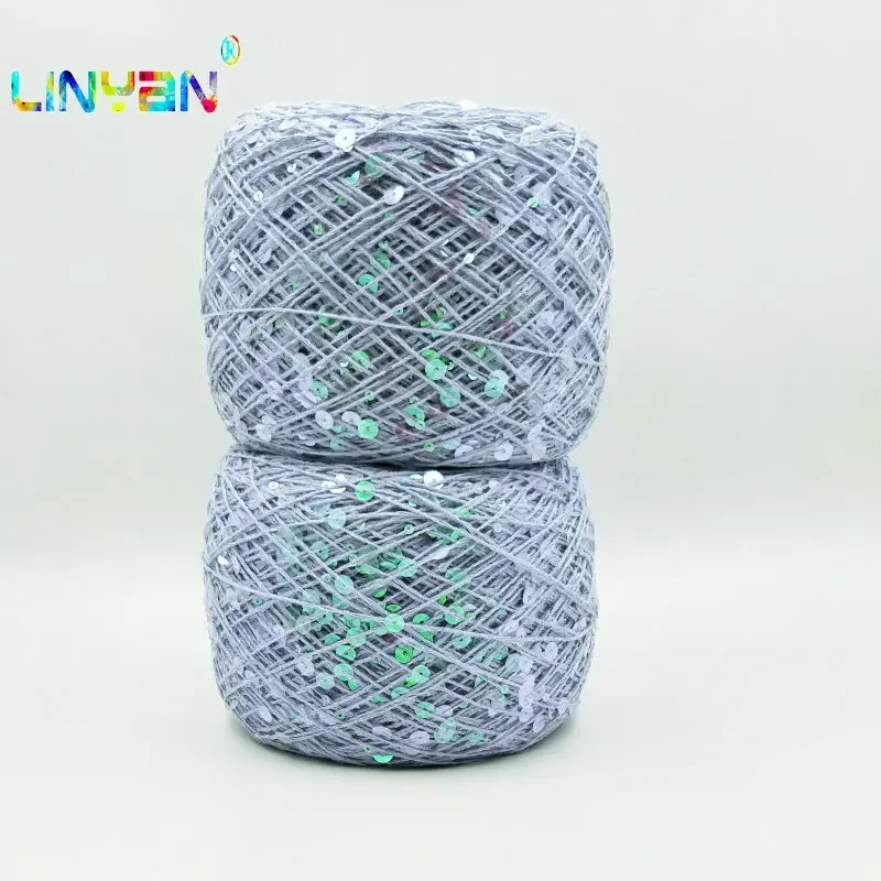 New-2-pieces-250g-Sequins-Cotton-Yarn-6mm-3mm-Special-Glitter-DIY ...